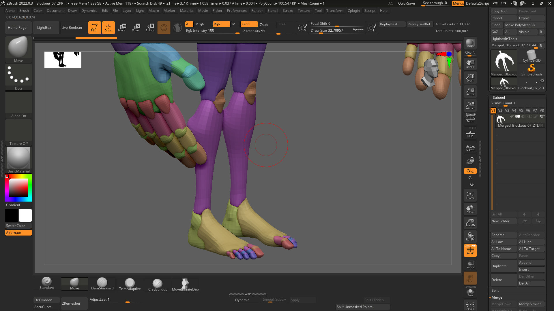 stylized anatomy Basemesh blockout 007 3D model | CGTrader