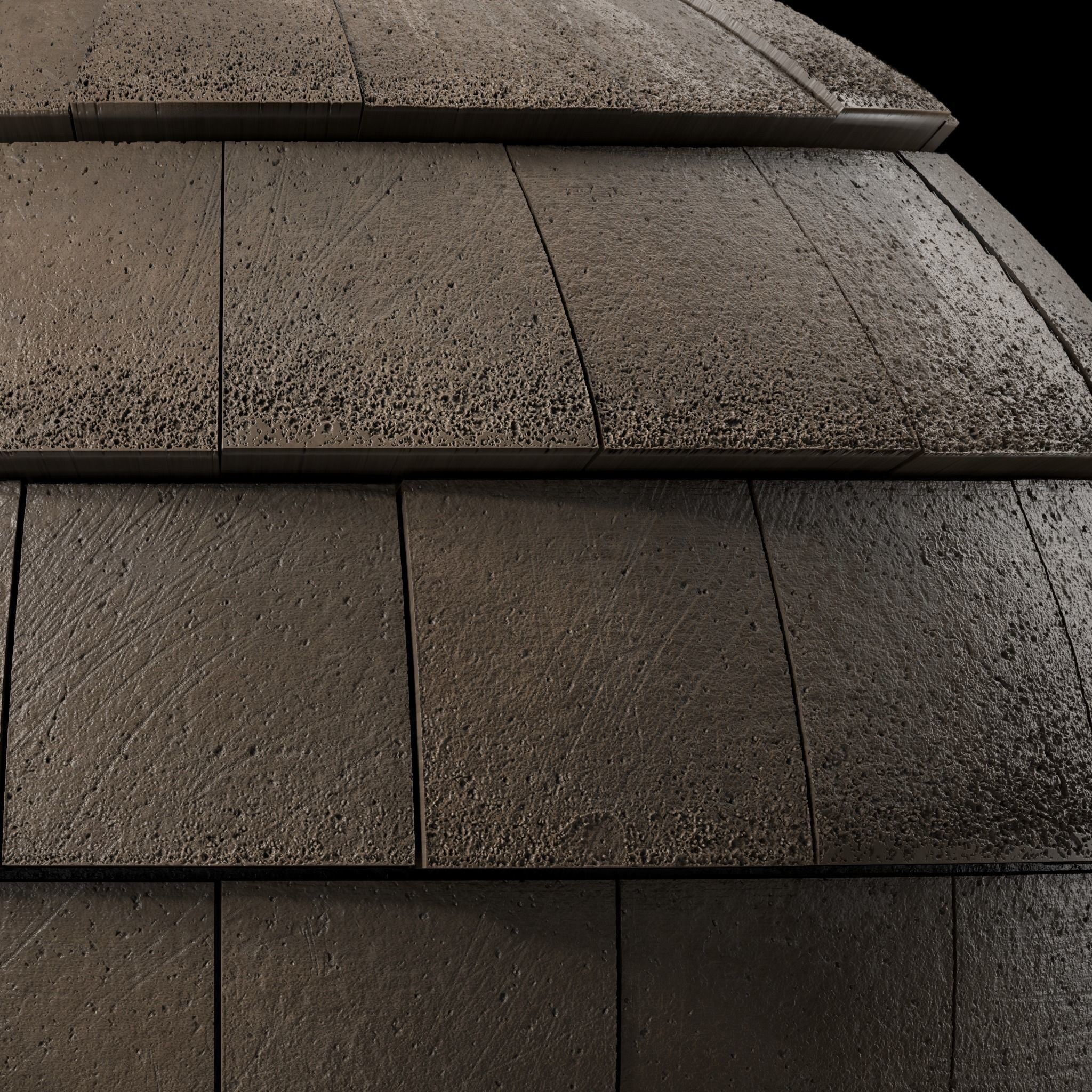 Texture Roof Tile Materials 105- Concrete Roofing - Sbsar Seamless Pbr ...