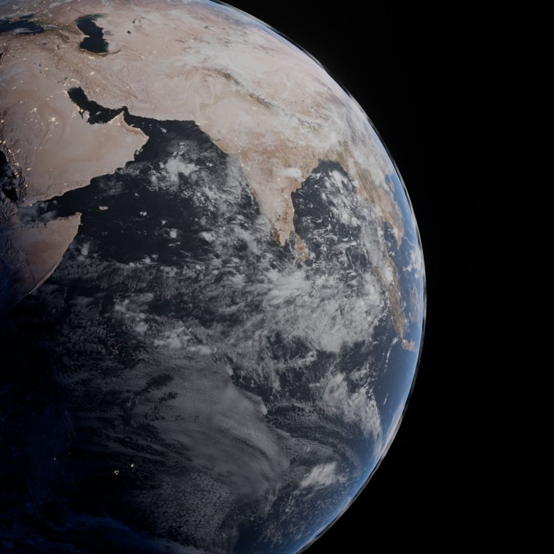 Earth with 6K Textures free 3D model | CGTrader