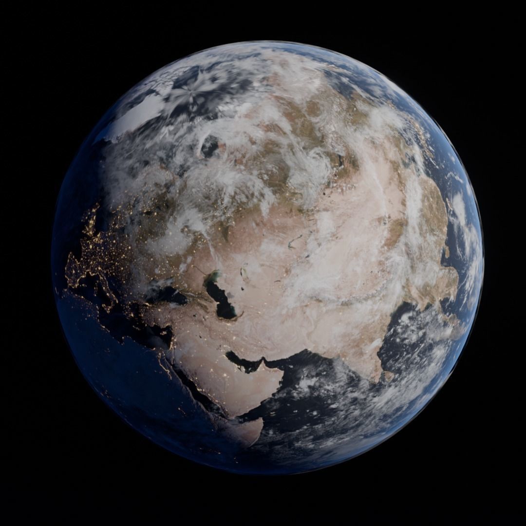 Earth with 6K Textures free 3D model | CGTrader