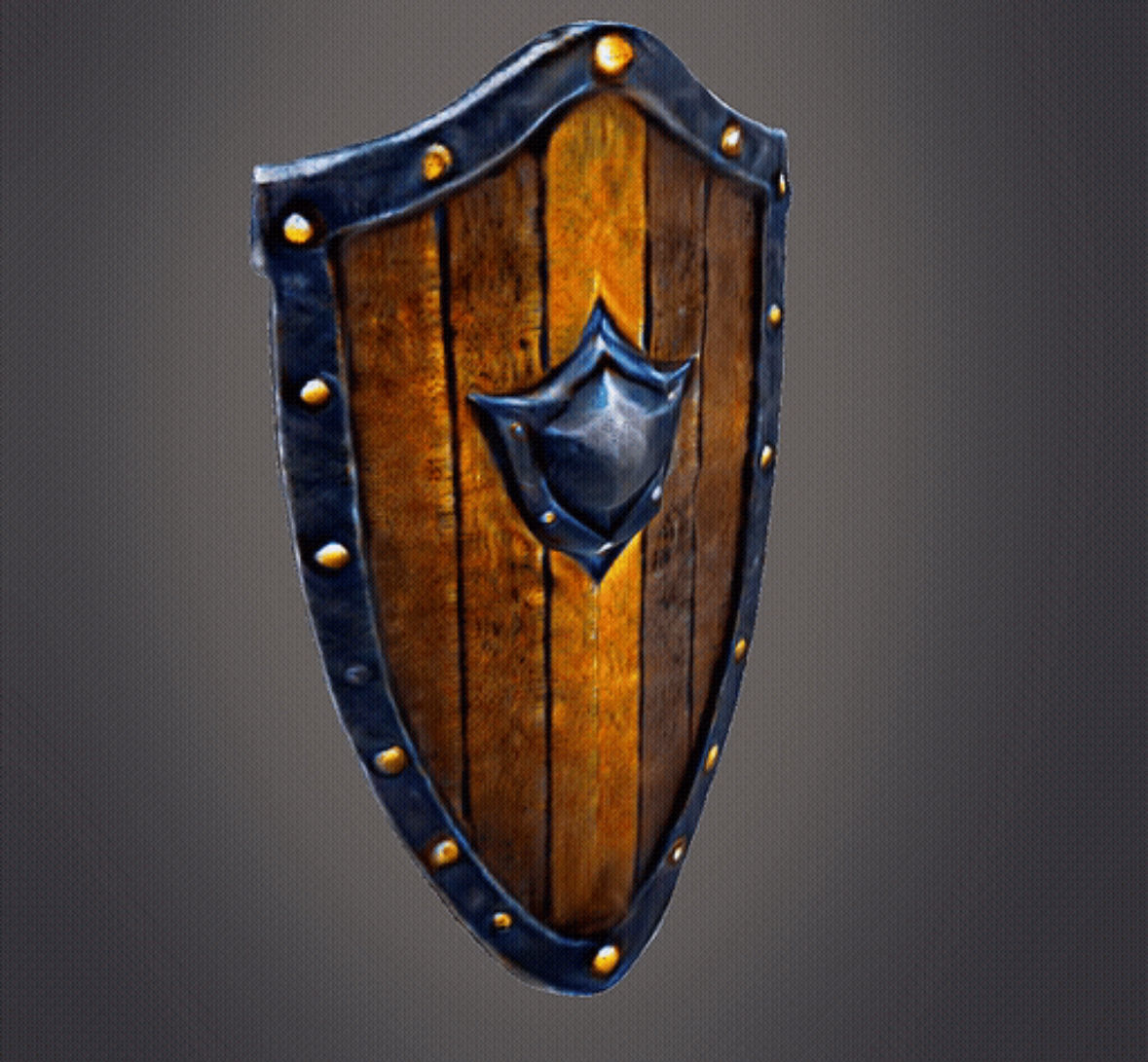 King shield 3D model 3D printable | CGTrader
