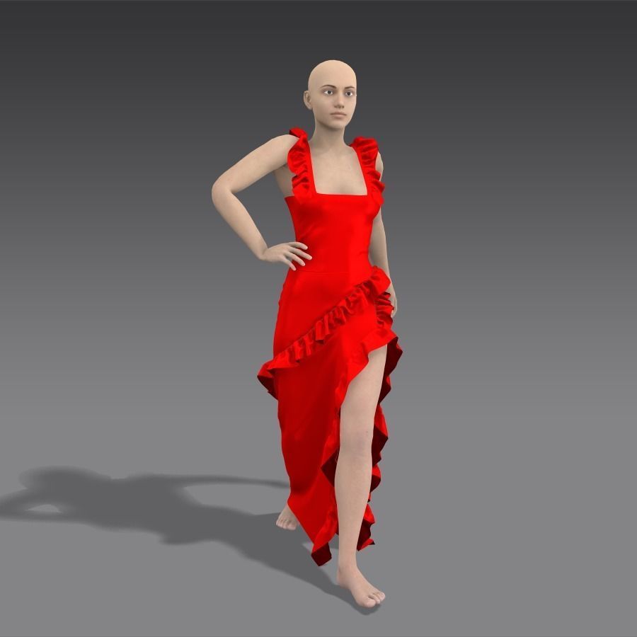 partyDress free 3D model | CGTrader