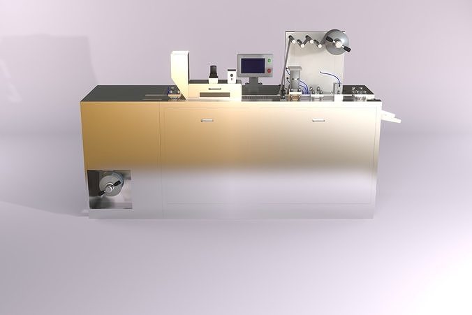 Capsule blister packing machine 3D model | CGTrader