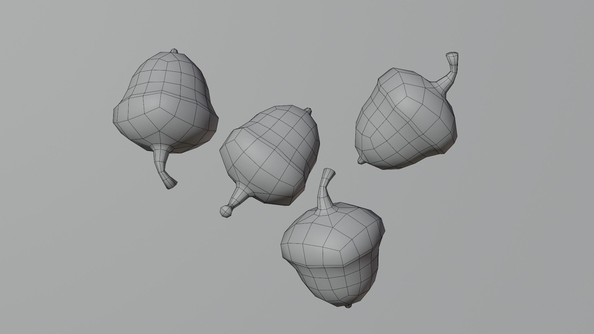 Acorn - Hand Painted 3D model | CGTrader