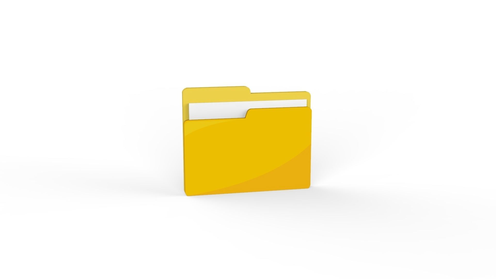 3D model Folder icon v001 VR / AR / low-poly | CGTrader