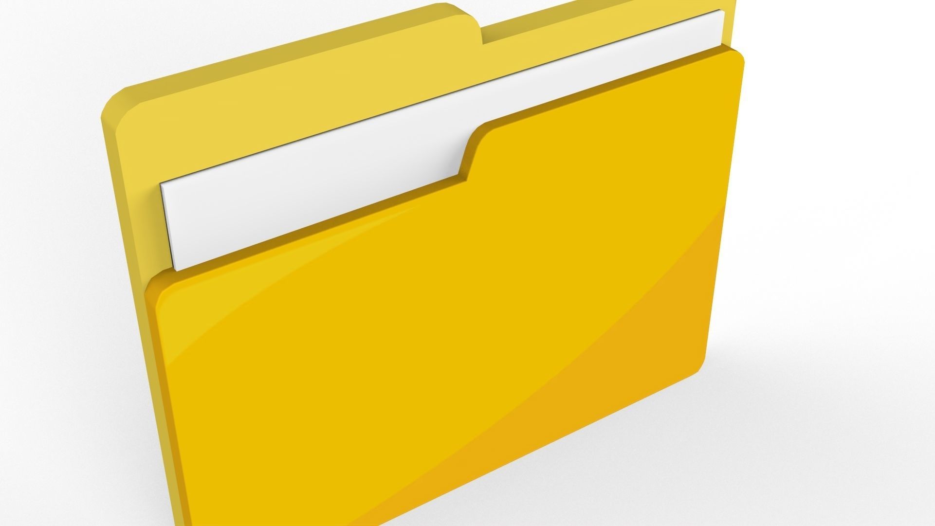 3D model Folder icon v001 VR / AR / low-poly | CGTrader