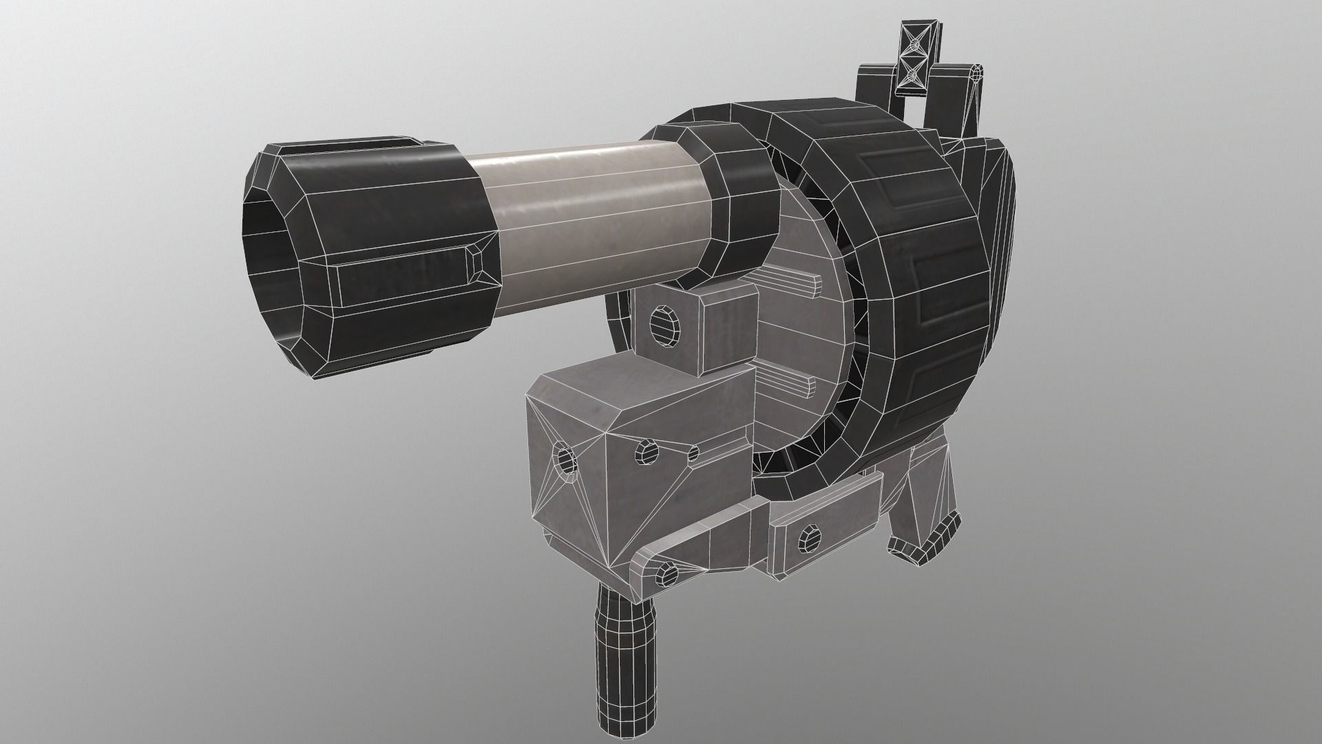 3D model Boomer Revolver Level 1 VR / AR / low-poly | CGTrader