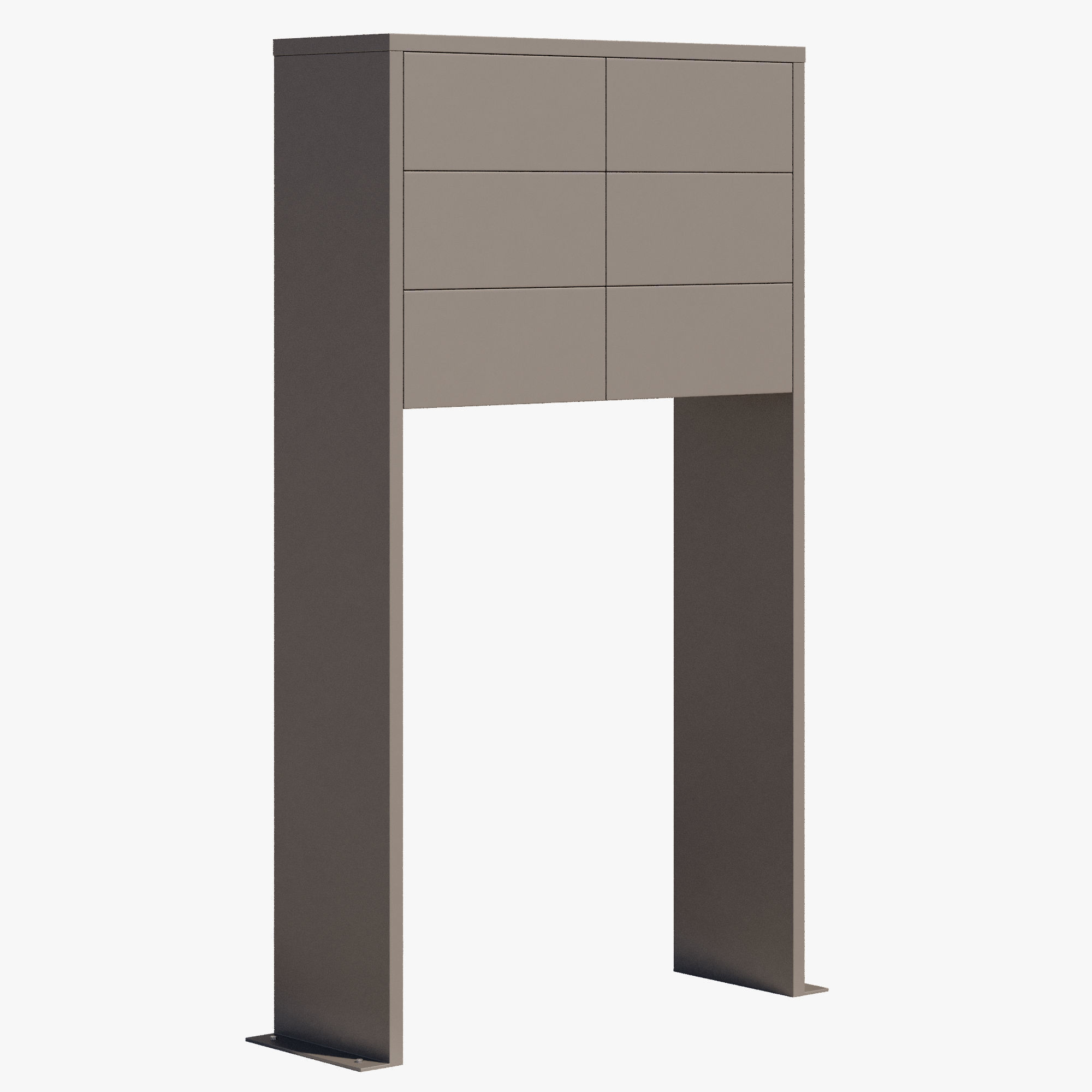 Modern Post Box free 3D model | CGTrader