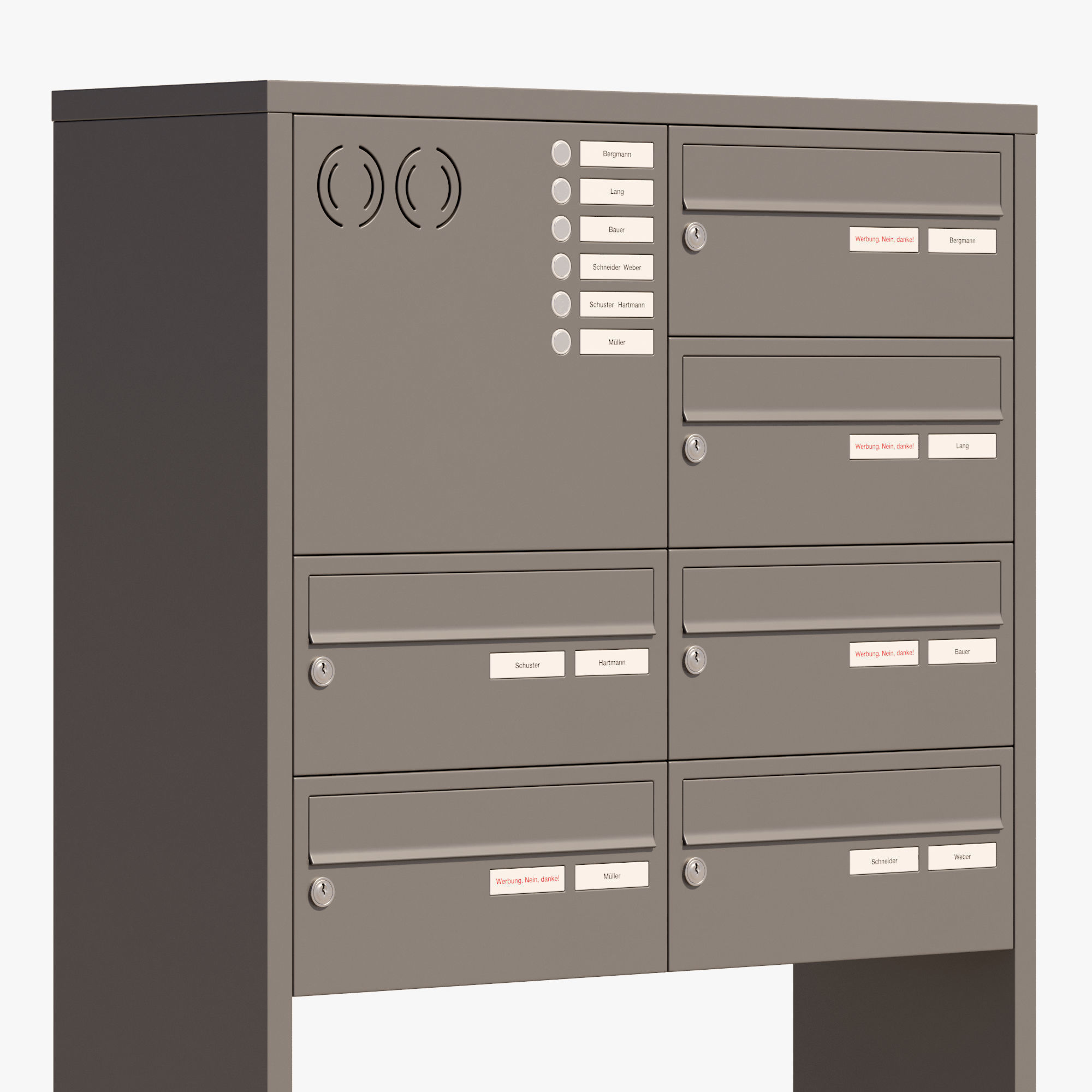 Modern Post Box free 3D model | CGTrader