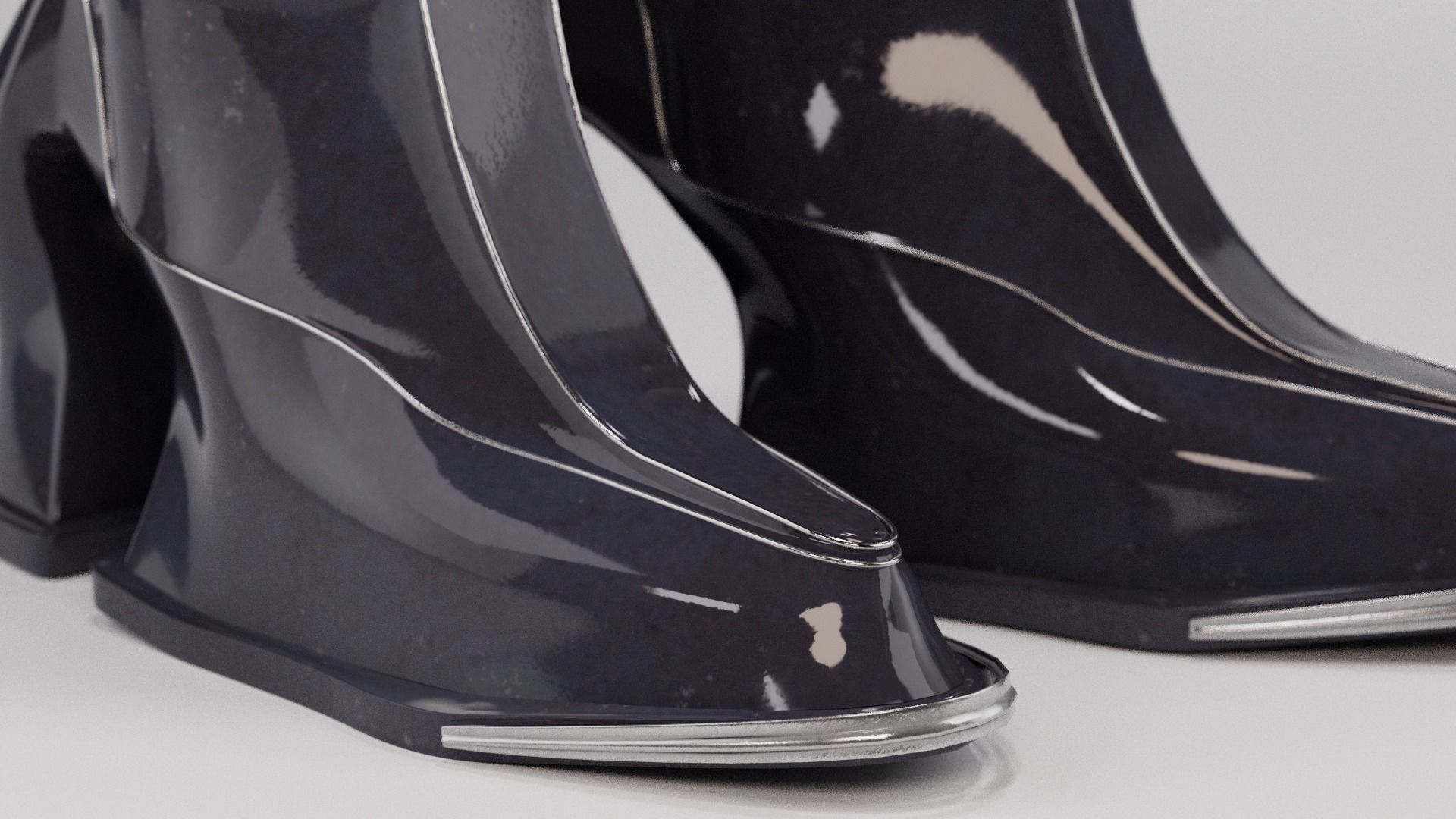 Heeled Boots 3D model | CGTrader