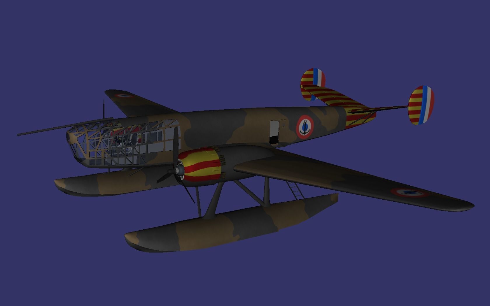 Liore et Olivier LeO H46 free VR / AR / low-poly 3D model | CGTrader