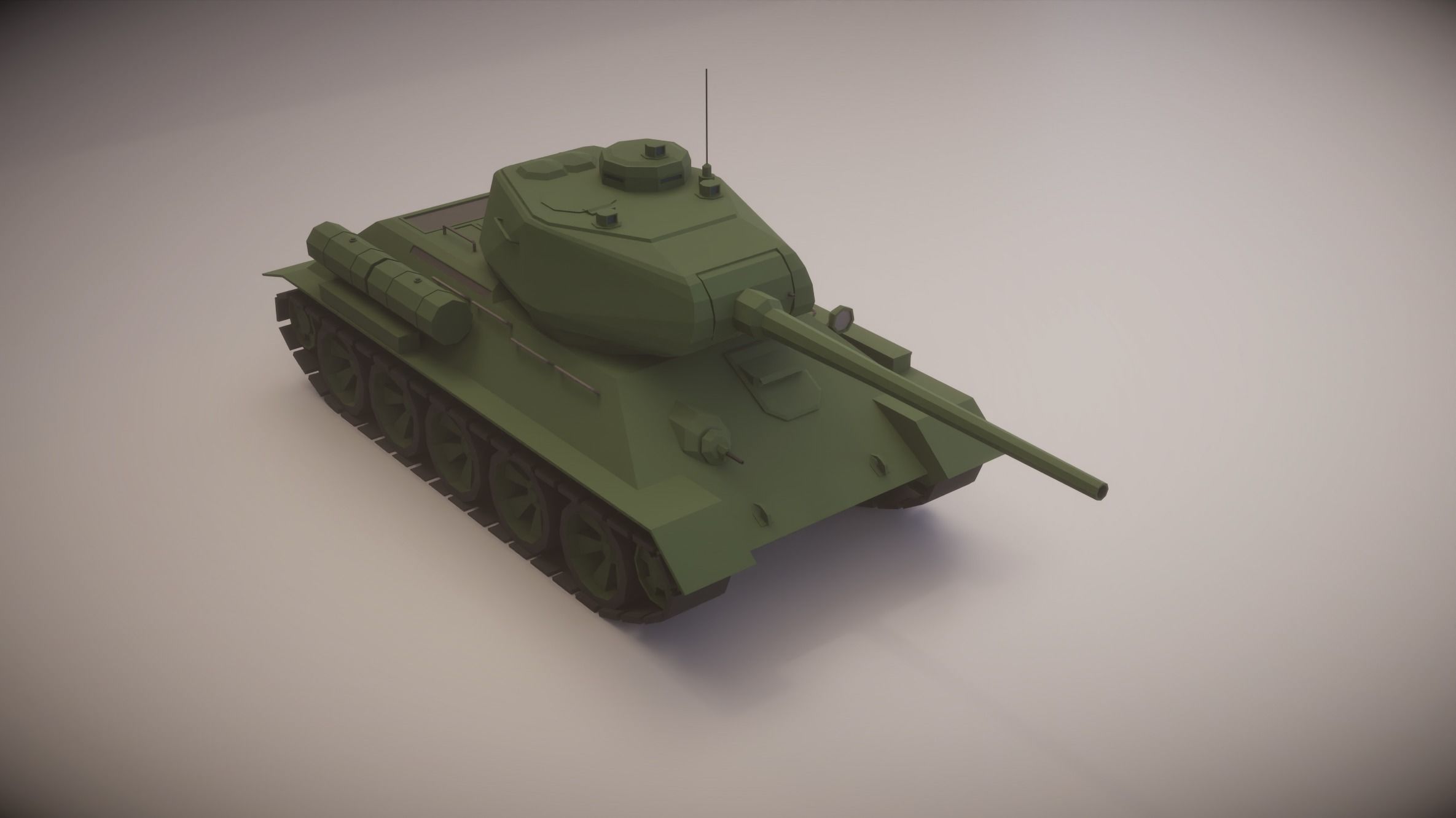 3D model Simple T-34-85 Tank VR / AR / low-poly | CGTrader
