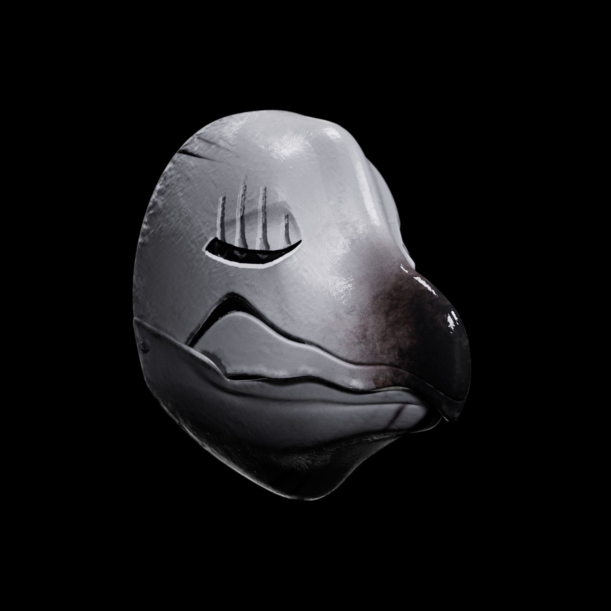 3D model Japanese bird mask VR / AR / low-poly | CGTrader