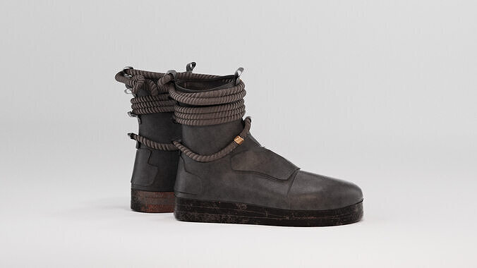 3D model Rope sneakers VR / AR / low-poly | CGTrader