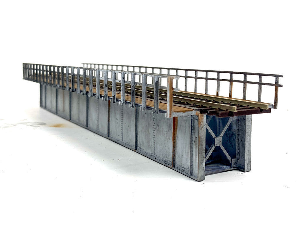 LINE-0007 Plate girder bridge riveted H0-scale 3D model 3D printable ...
