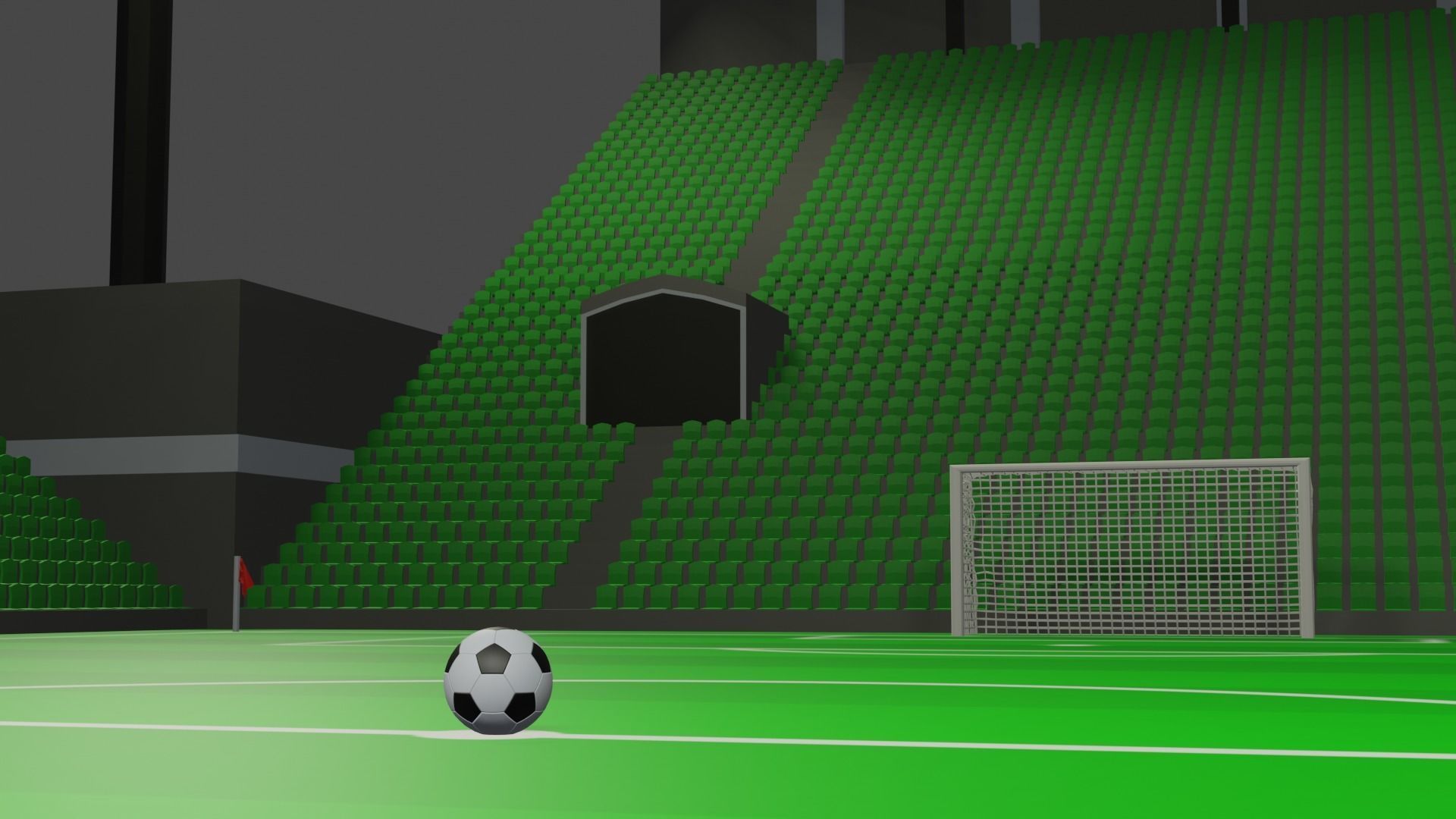 LOW POLY Football Stadium free VR / AR / low-poly 3D model | CGTrader