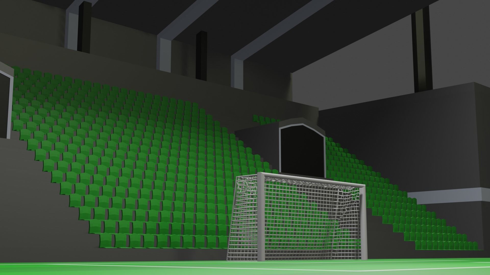 LOW POLY Football Stadium free VR / AR / low-poly 3D model | CGTrader