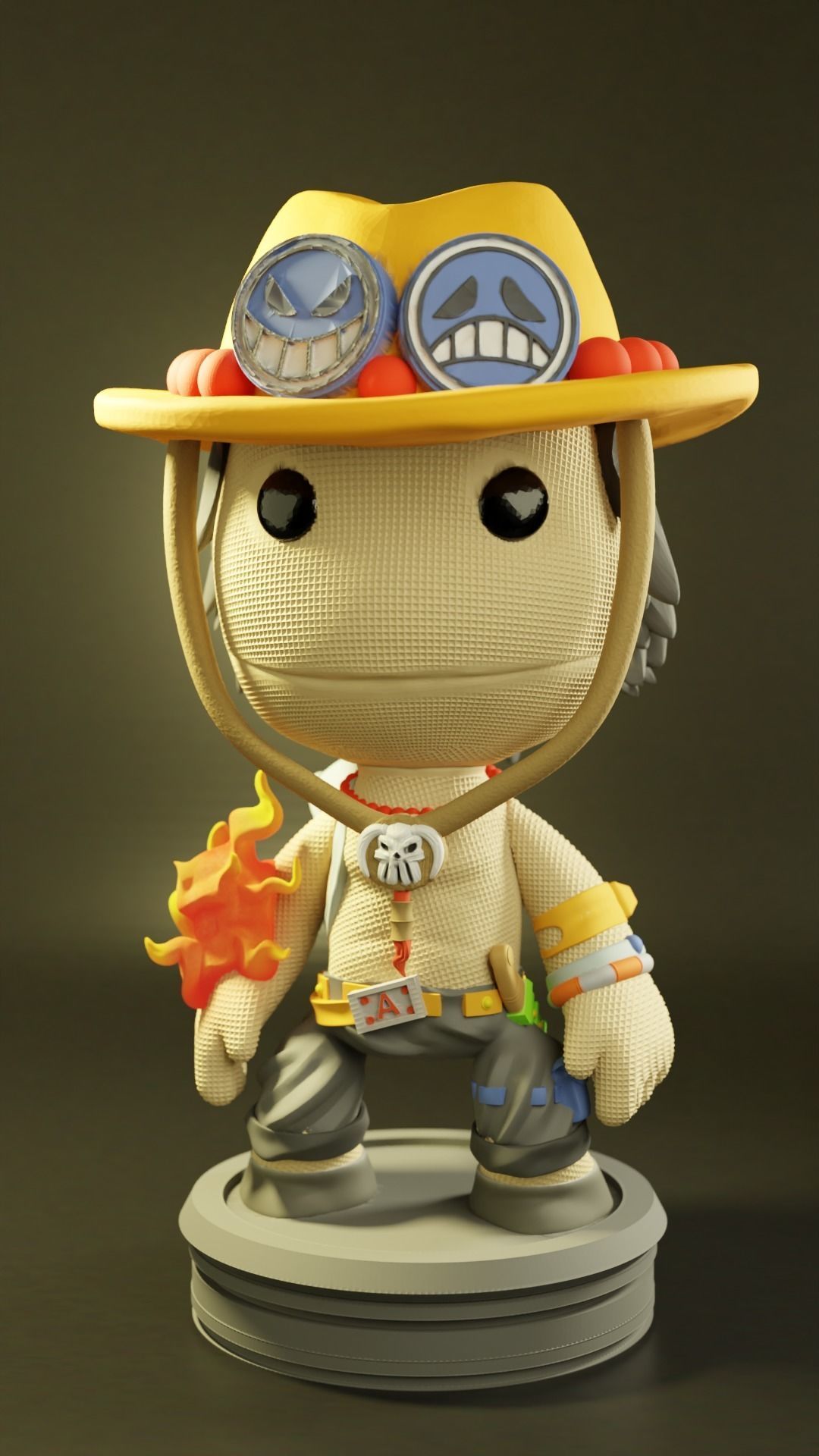 Ace - One Piece 3D Print 3D model 3D printable | CGTrader