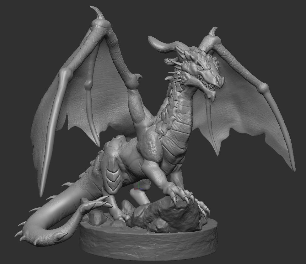 Dnd Printable Dragon 3D model 3D printable | CGTrader