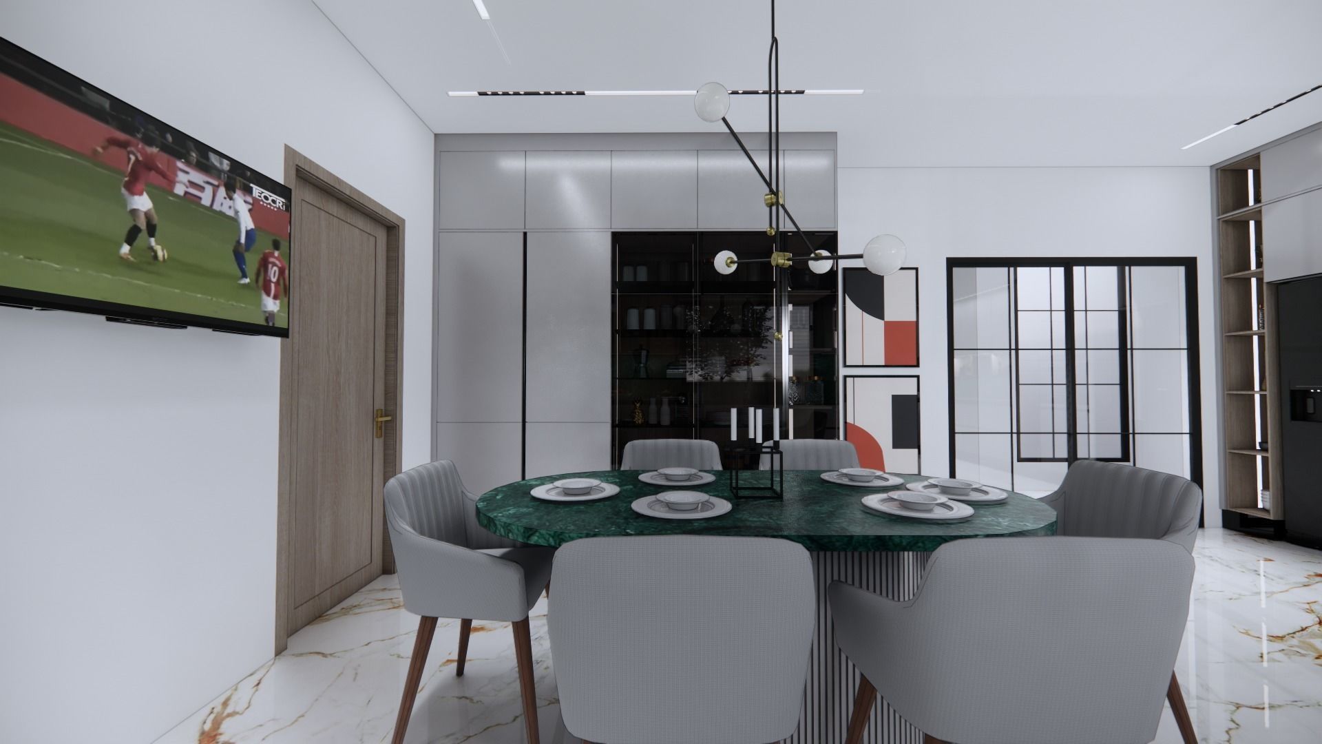 Realistic Kitchen - Enscape Sketchup 3D model animated | CGTrader