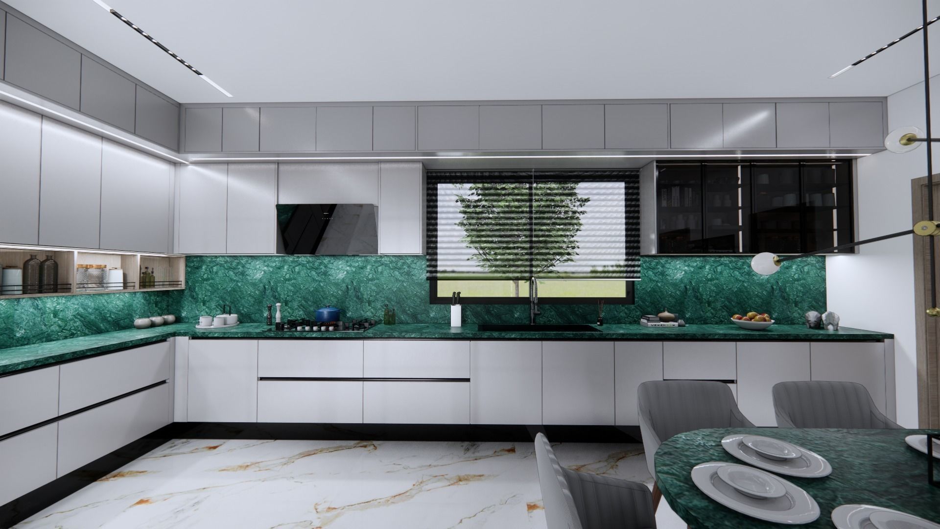 Realistic Kitchen - Enscape Sketchup 3D model animated | CGTrader