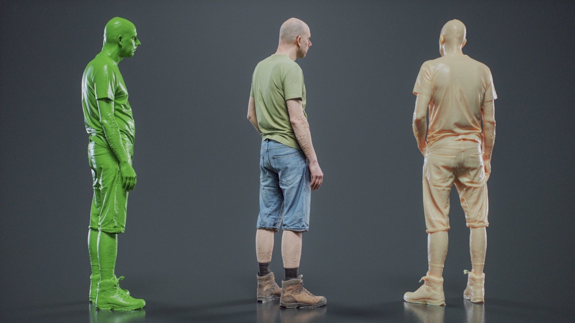 Summer Walking Man 004 RAW Scan 3D model | CGTrader