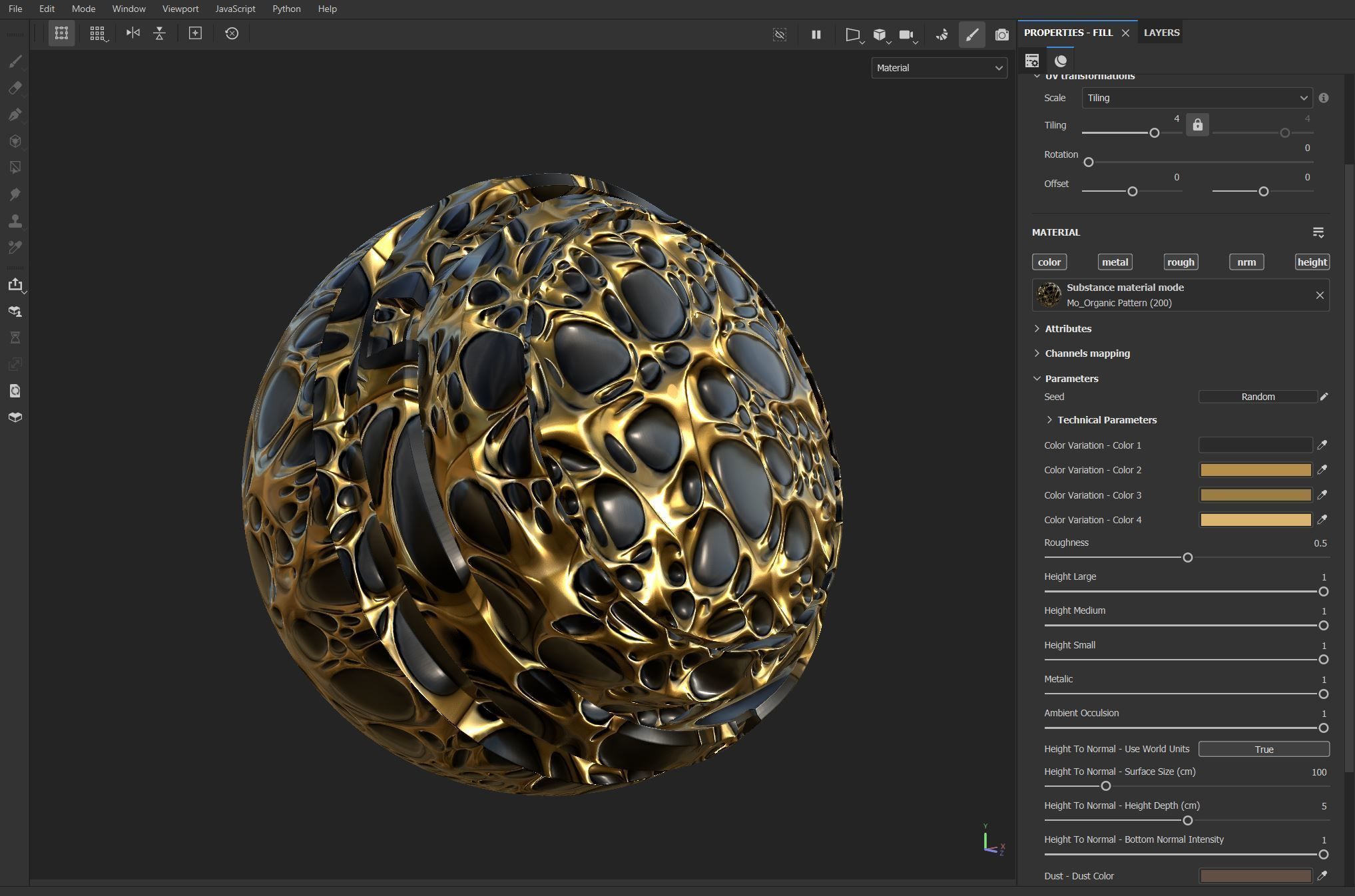 200 SBSAR Organic Shapes Materials Texture | CGTrader