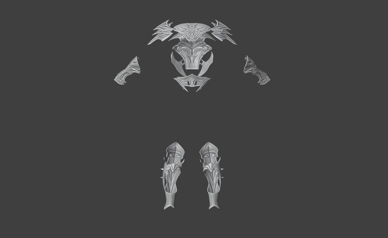 Sub Zero armor set from Mortal Kombat 1 3D model 3D printable | CGTrader