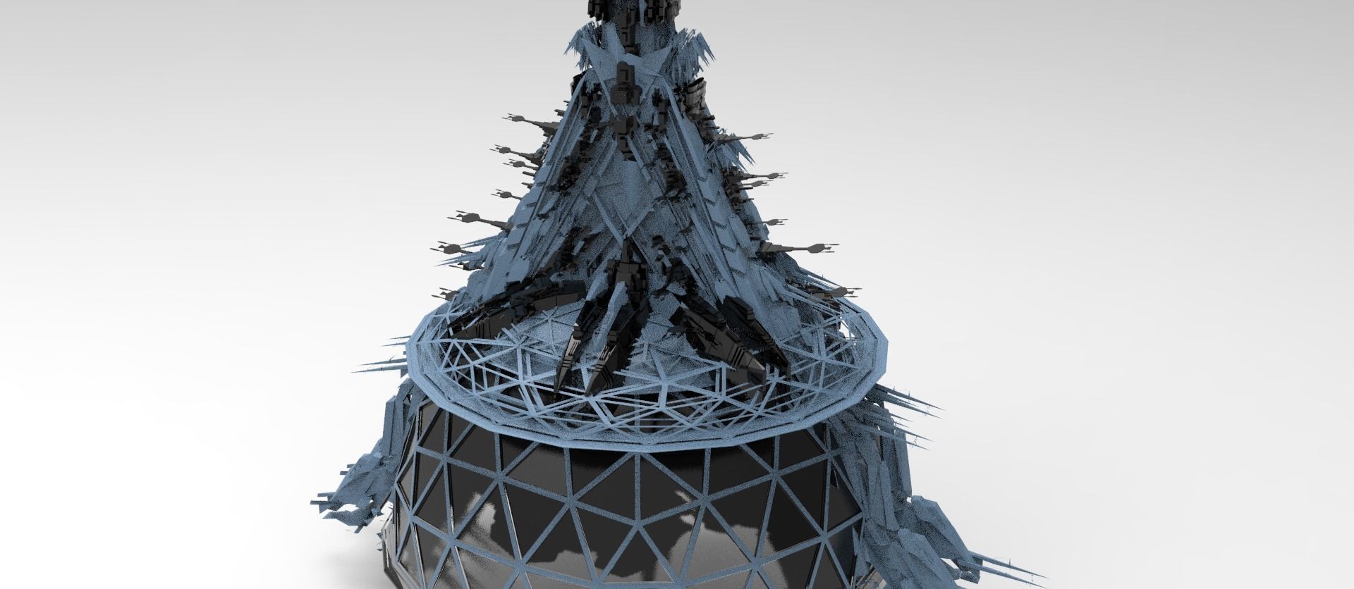 Alien Energy Pylon Facility 3D model | CGTrader