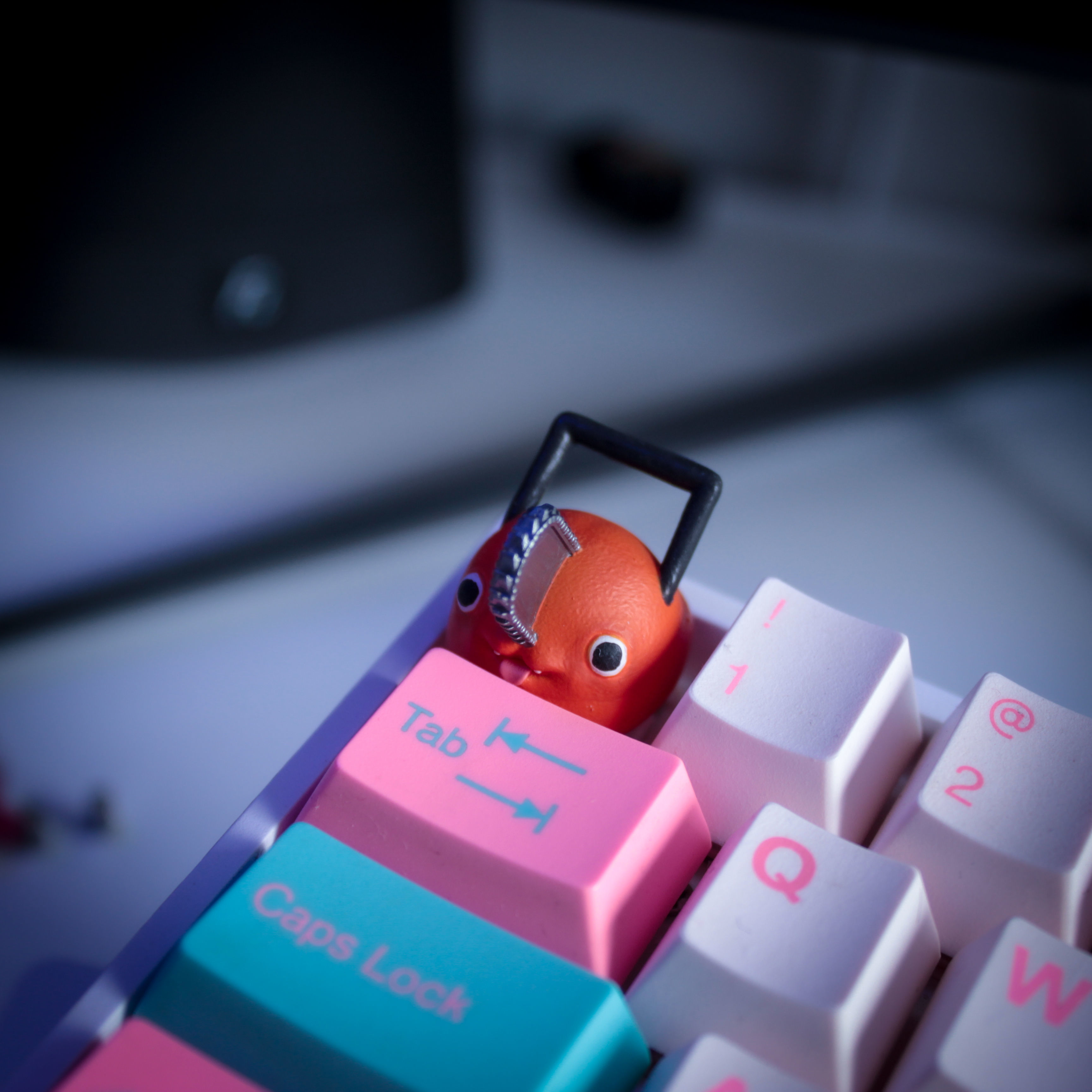 Pochita keycap free 3D model 3D printable | CGTrader