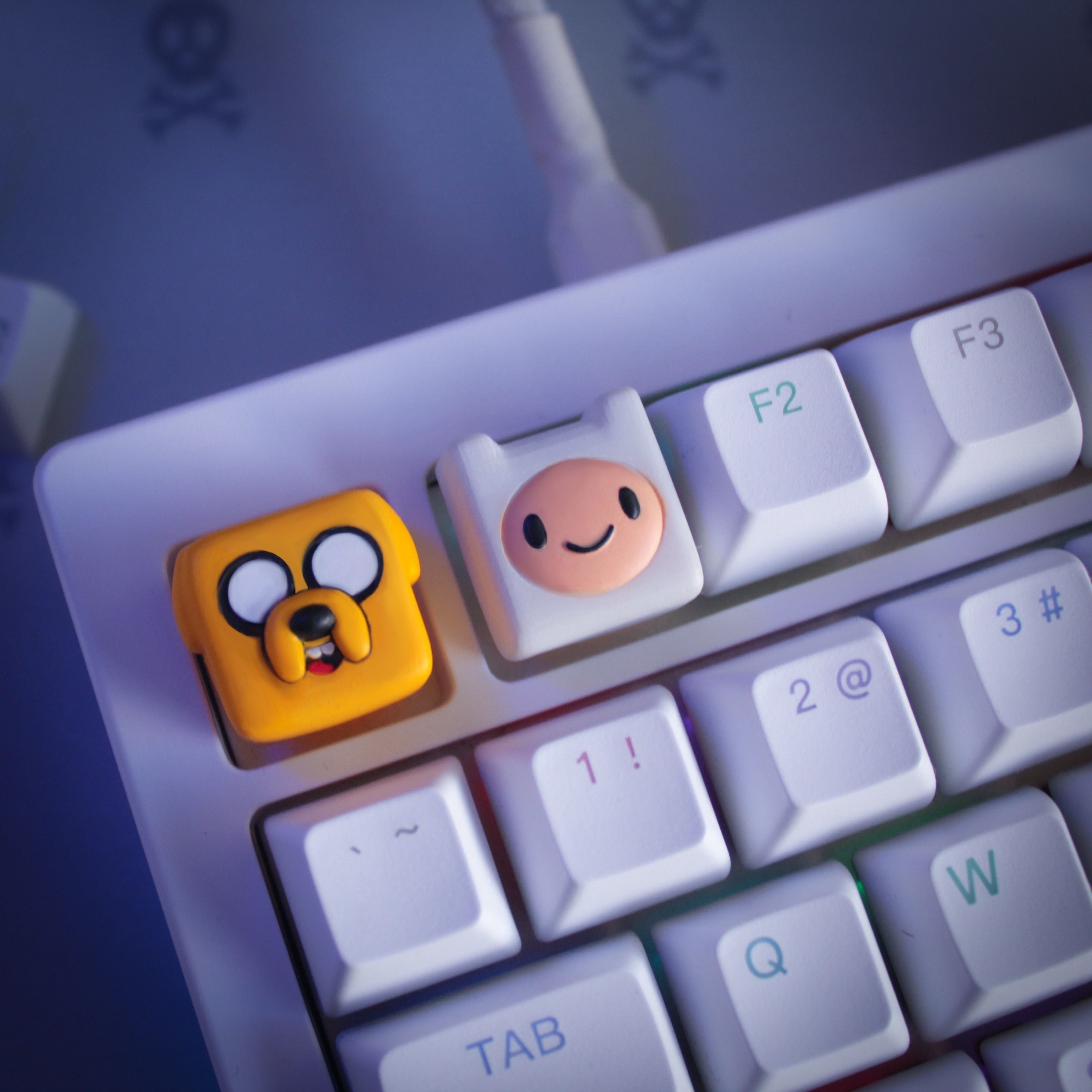 Finn and Jake Keycap 3D model 3D printable | CGTrader