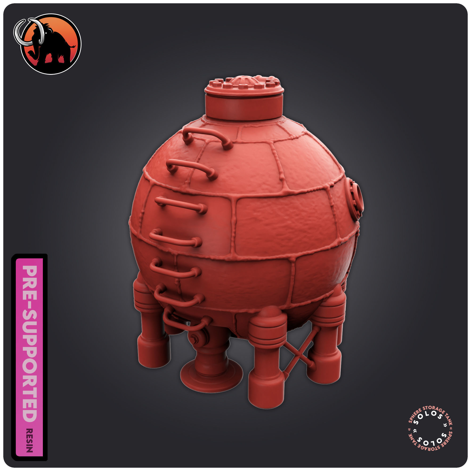 Sphere Storage Tank 3D model 3D printable | CGTrader