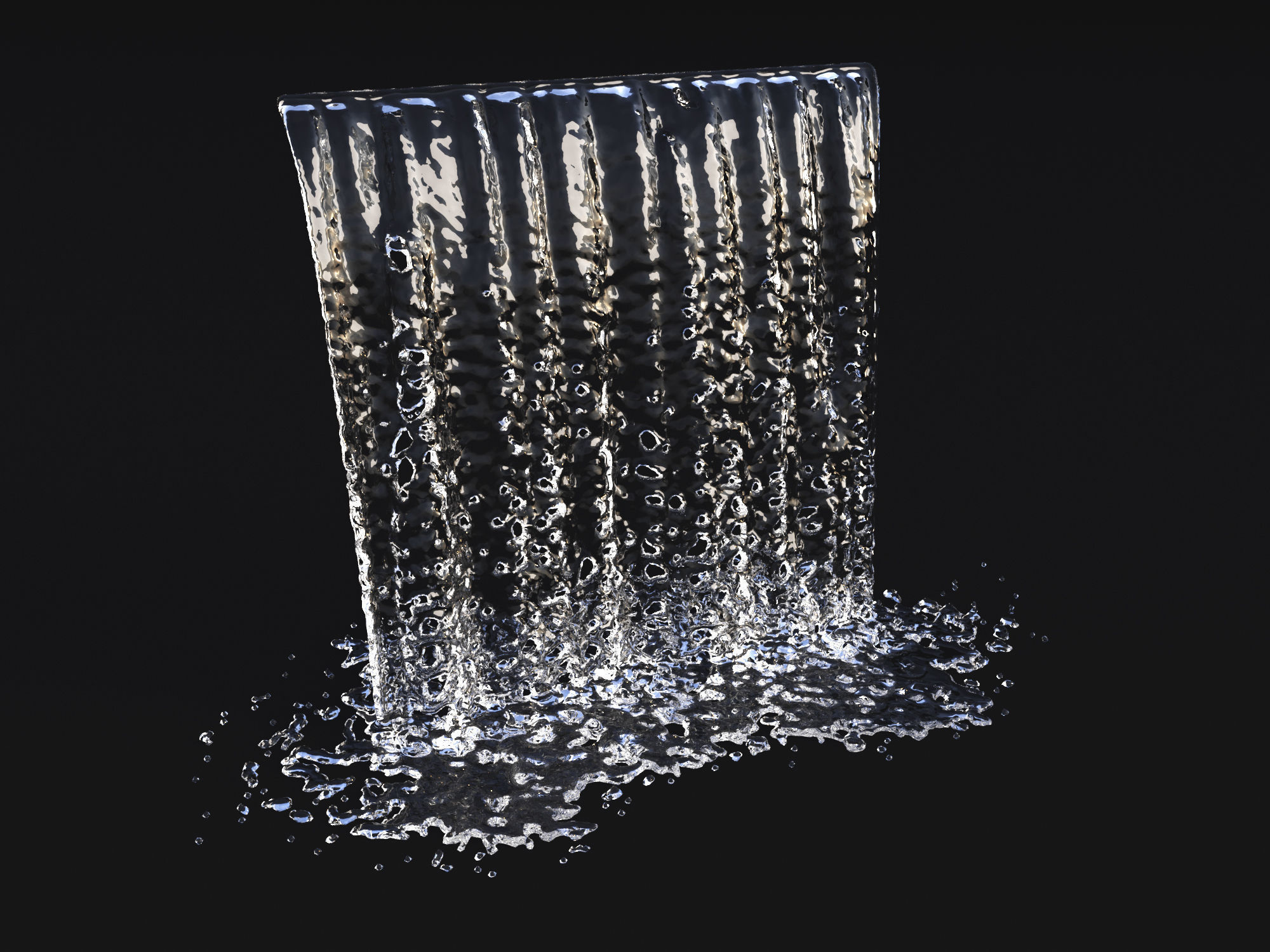 Animated water elements 3D model animated | CGTrader
