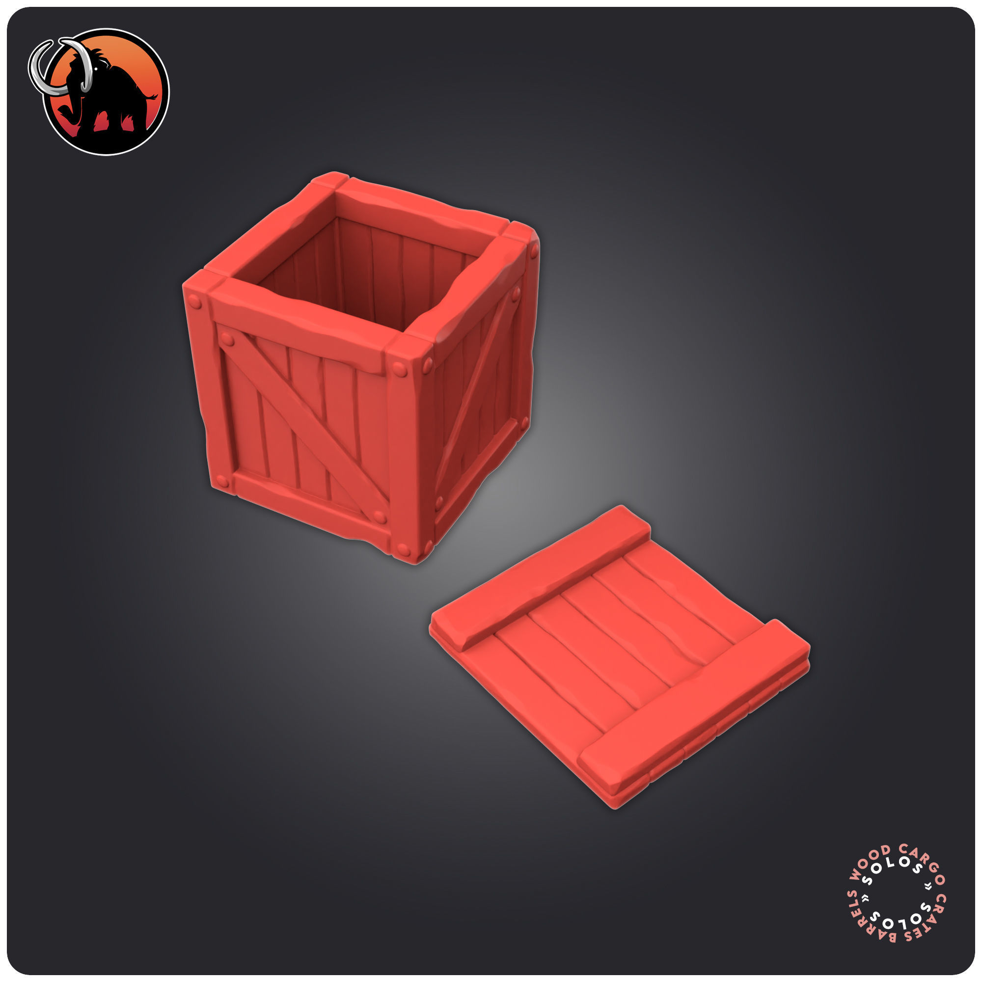 Wood Cargo Crates 3D model 3D printable | CGTrader