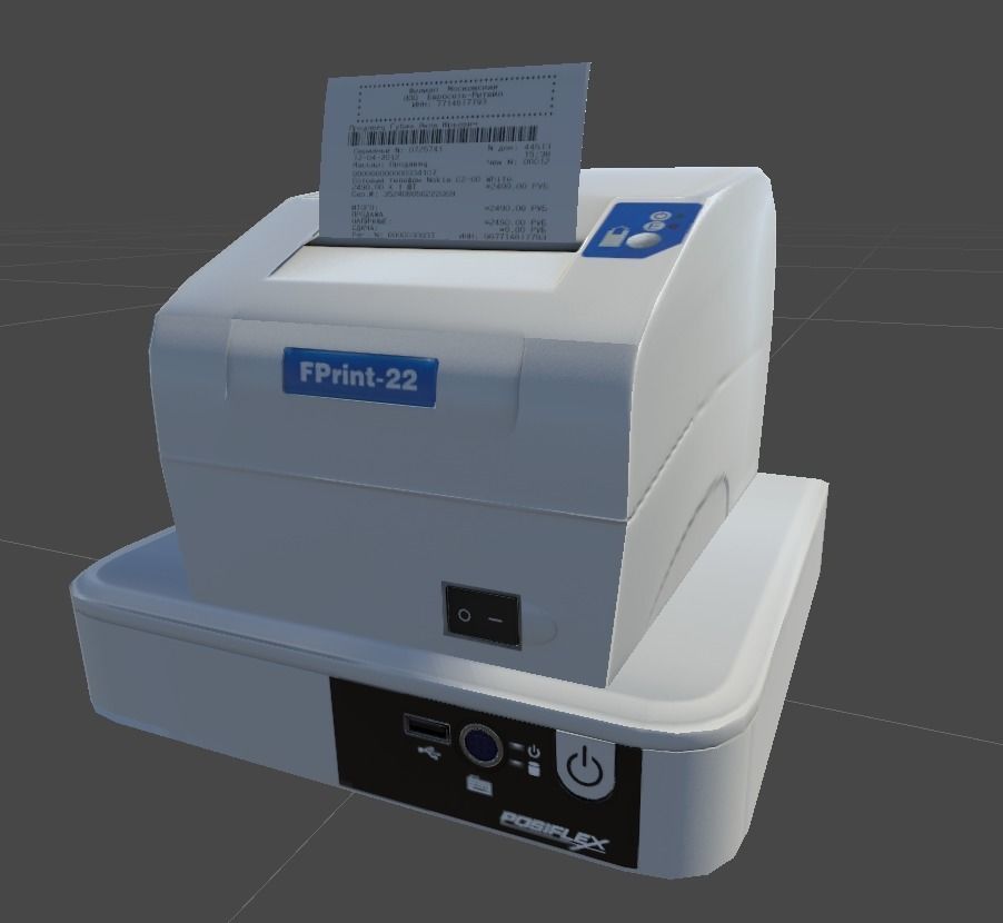 3D model POS terminal Posiflex VR / AR / low-poly | CGTrader