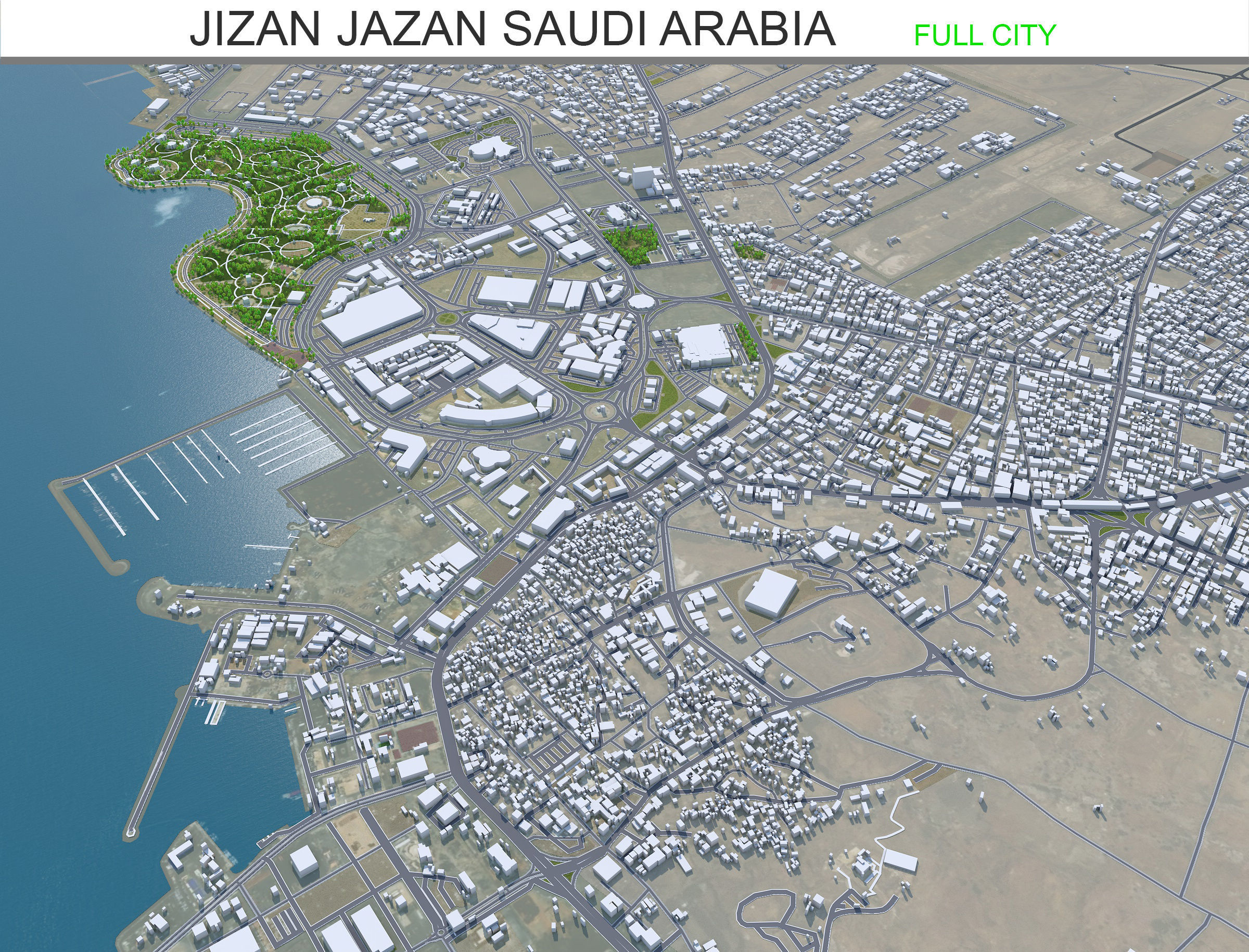 3D model Jizan Jazan Saudi Arabia VR / AR / low-poly | CGTrader
