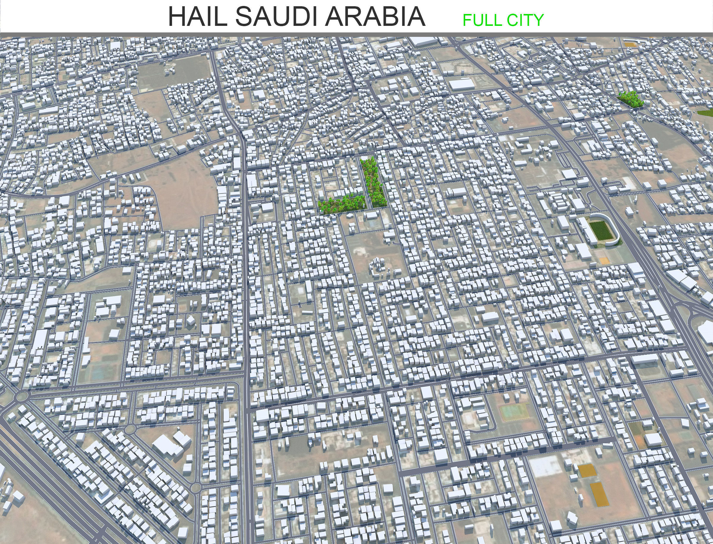 3D model Hail Saudi Arabia VR / AR / low-poly | CGTrader