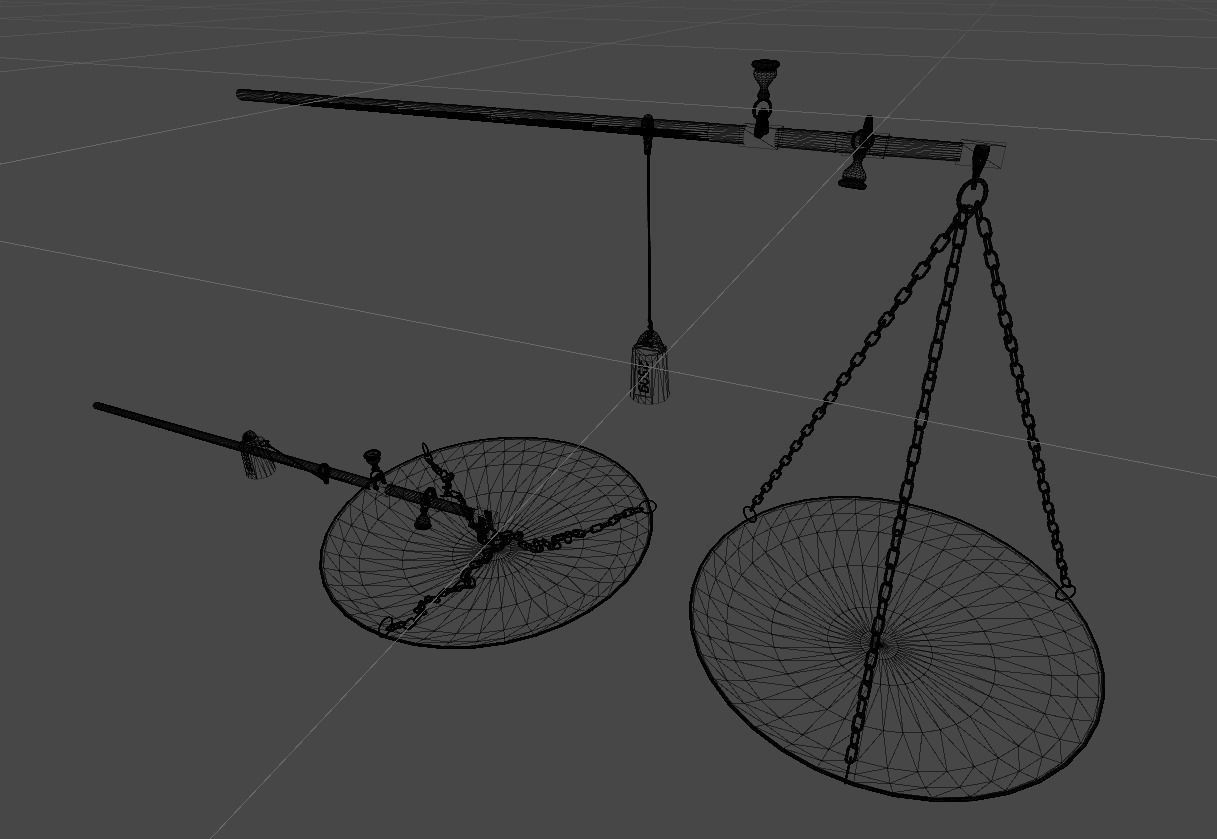 3D model Chinese Balance scale VR / AR / low-poly | CGTrader