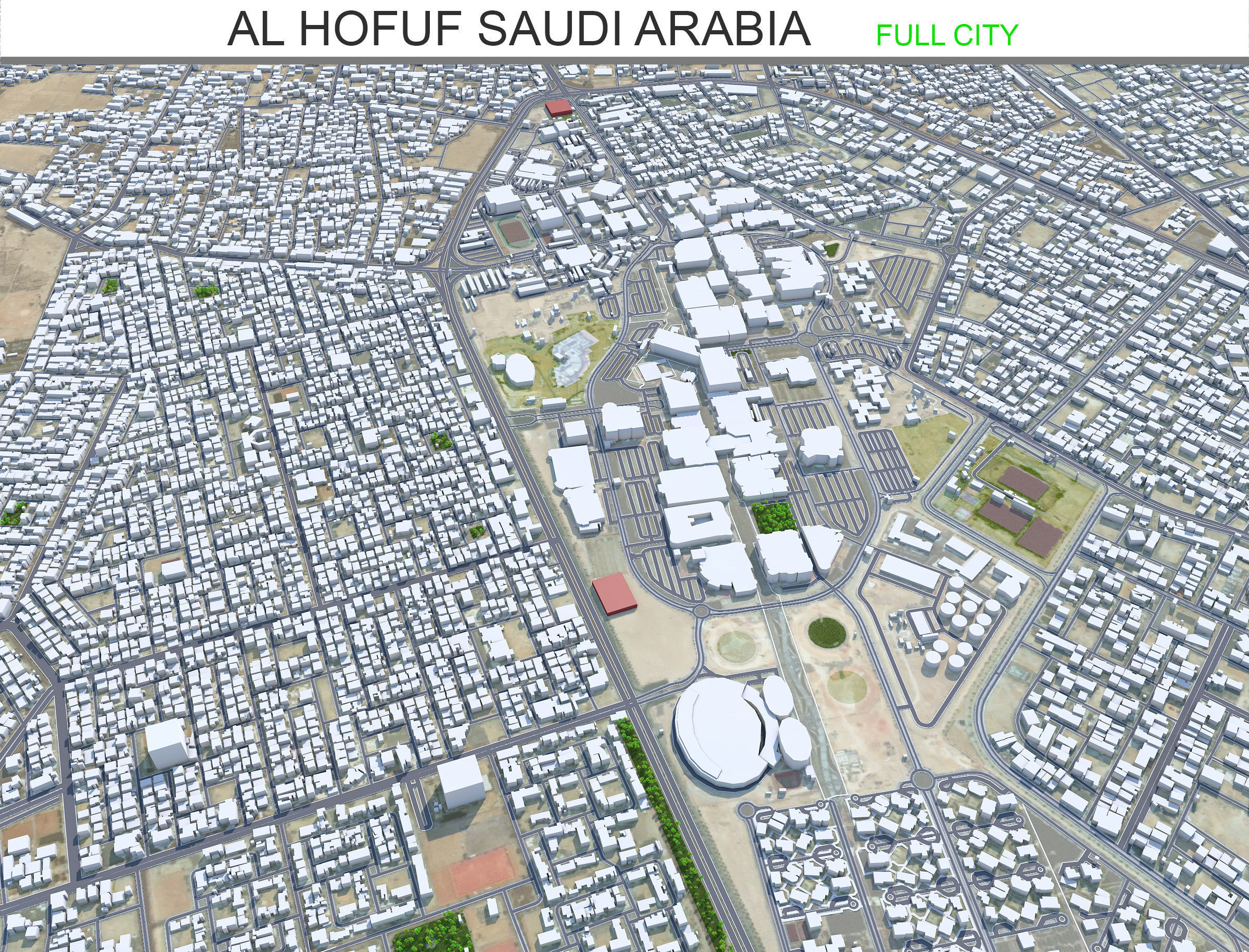3D model Al Hofuf Saudi Arabia VR / AR / low-poly | CGTrader