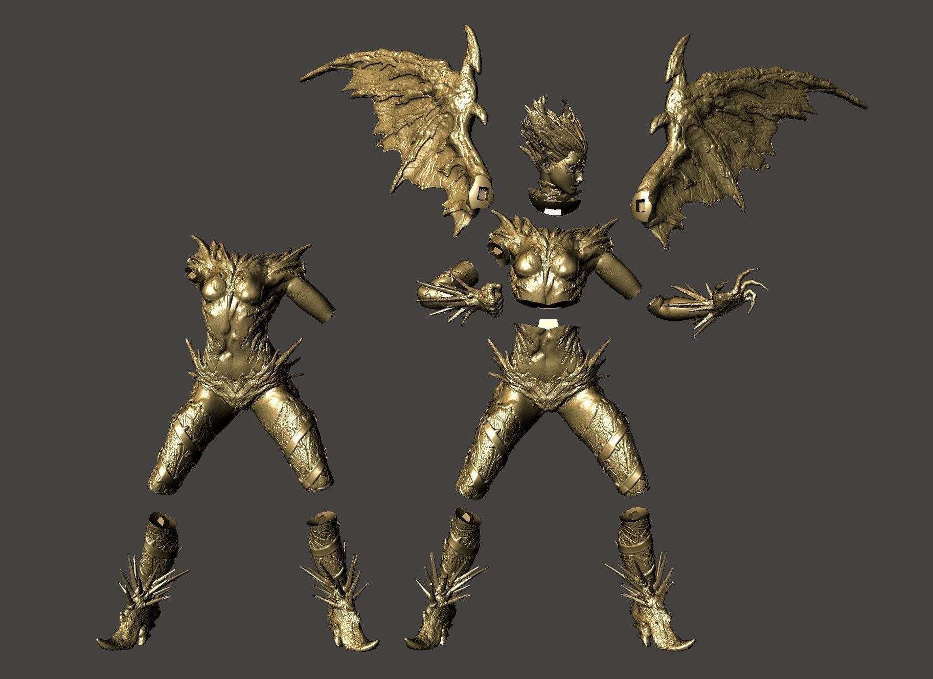 TEKKEN 8 - DEVIL REINA - ULTRA DETAILED STL MESH FOR 3D PRINTING 3D ...