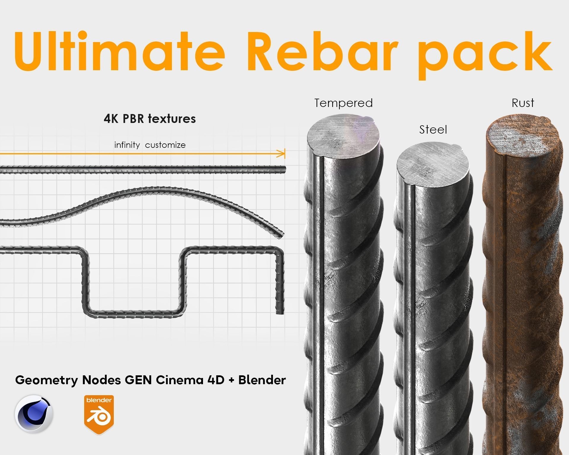 Construction Rebar metal reinforcement 3D model | CGTrader
