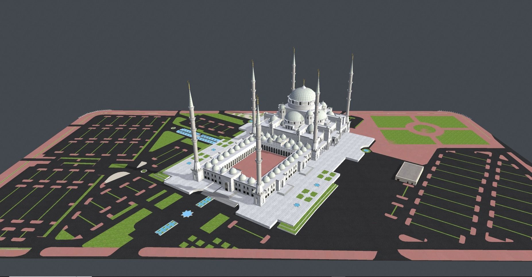 3D model Sheikh Zayed Masjid Fujairah 3D Model VR / AR / low-poly ...