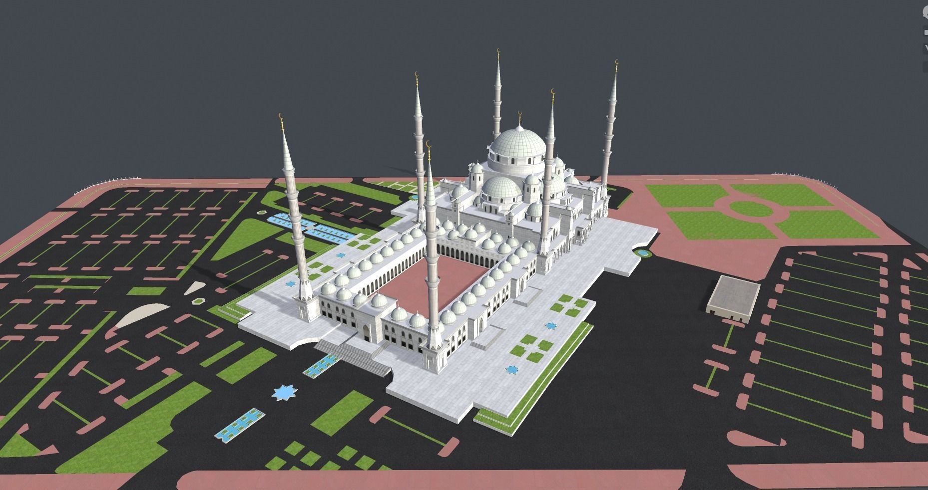 3D model Sheikh Zayed Masjid Fujairah 3D Model VR / AR / low-poly ...