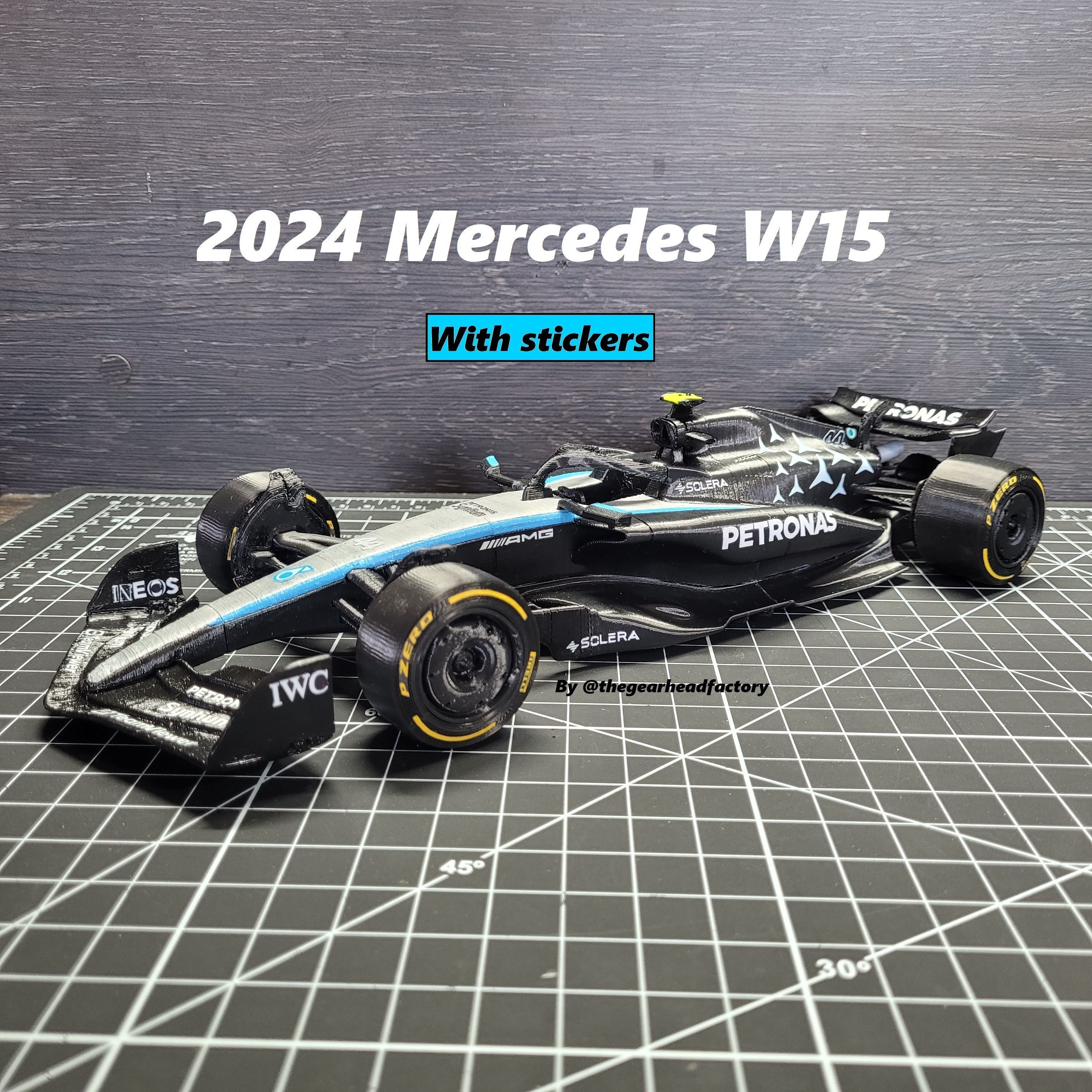 2024 MERCEDES W15 - THE LAST OF HAMILTONs MERCEDES 3D model 3D printable | CGTrader