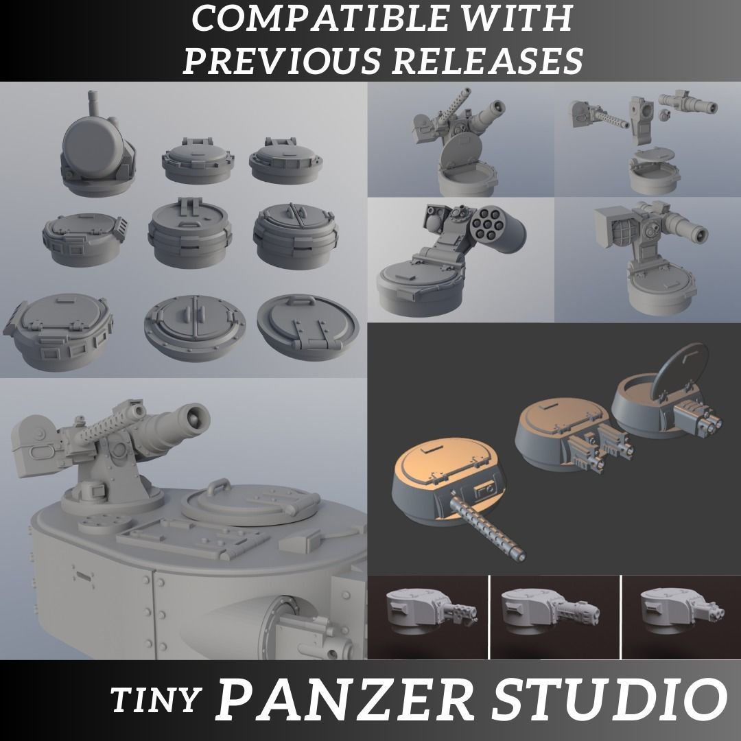 Heavy Turret T28 3D model 3D printable | CGTrader