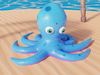 3D model Stylized Low Poly Rigged Octopus Game Character VR / AR / low ...
