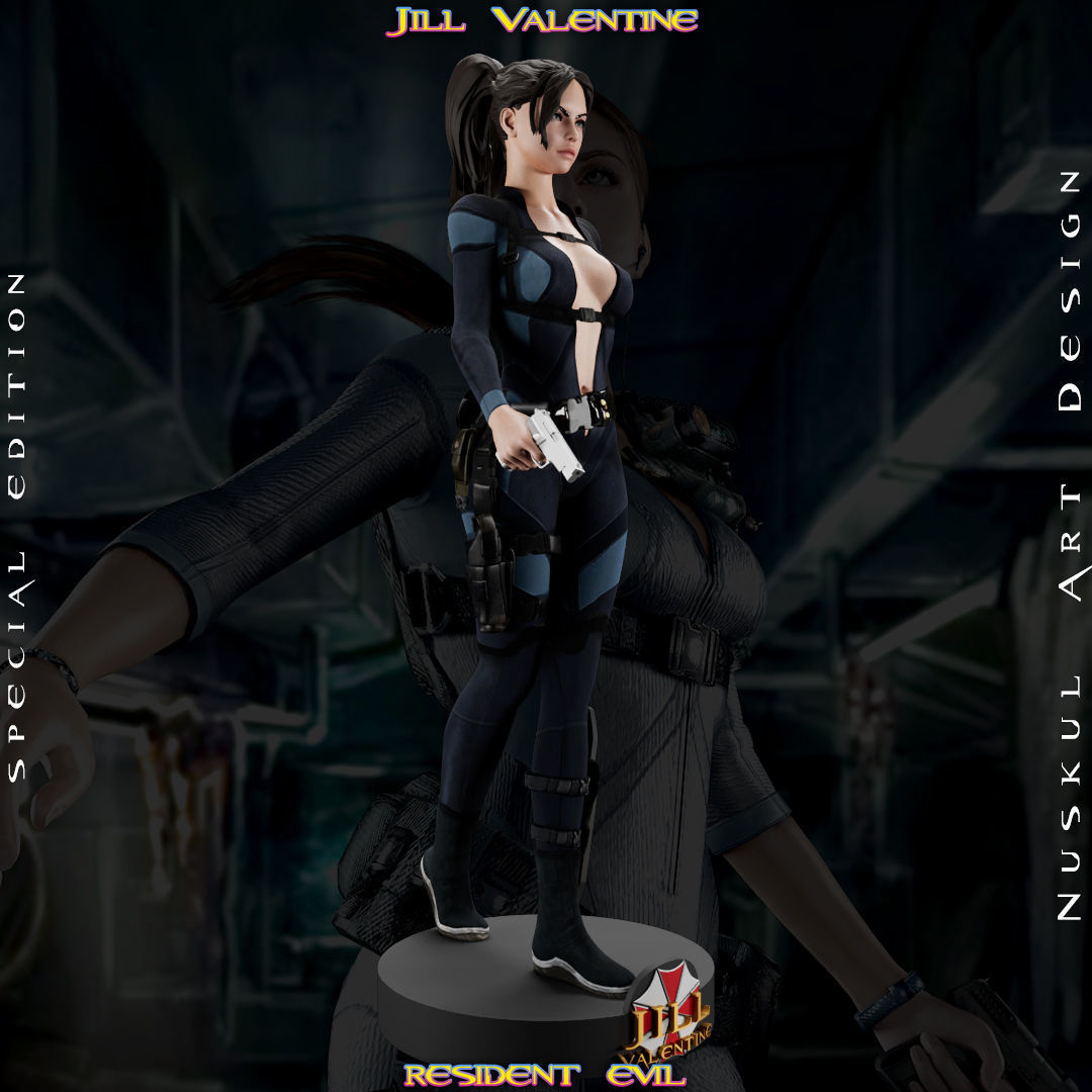 Jill Valentine - Resident Evil Revelations - Collectible 3D model 3D ...