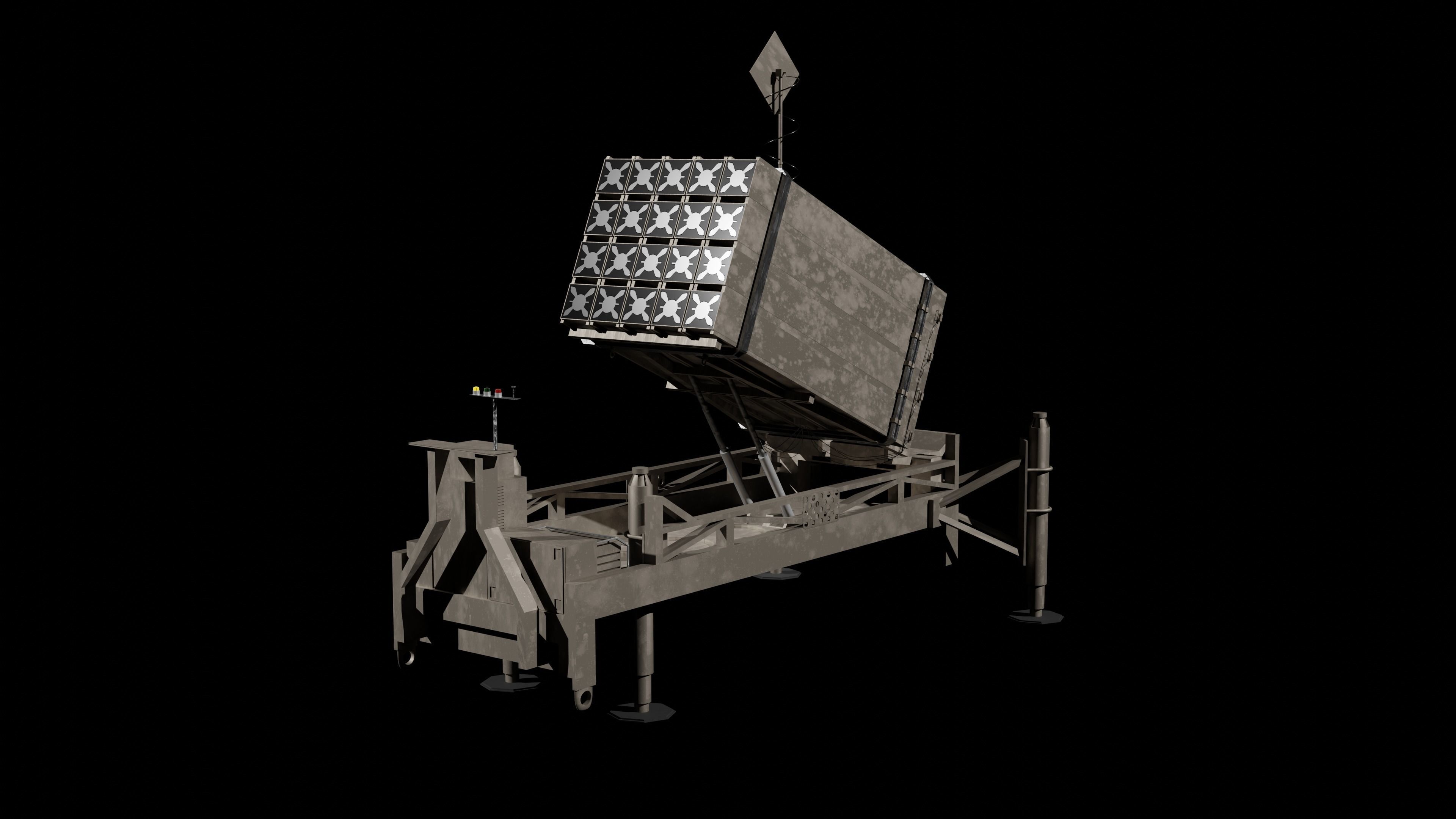 3D model Iron Dome Missile Defense System VR / AR / low-poly | CGTrader