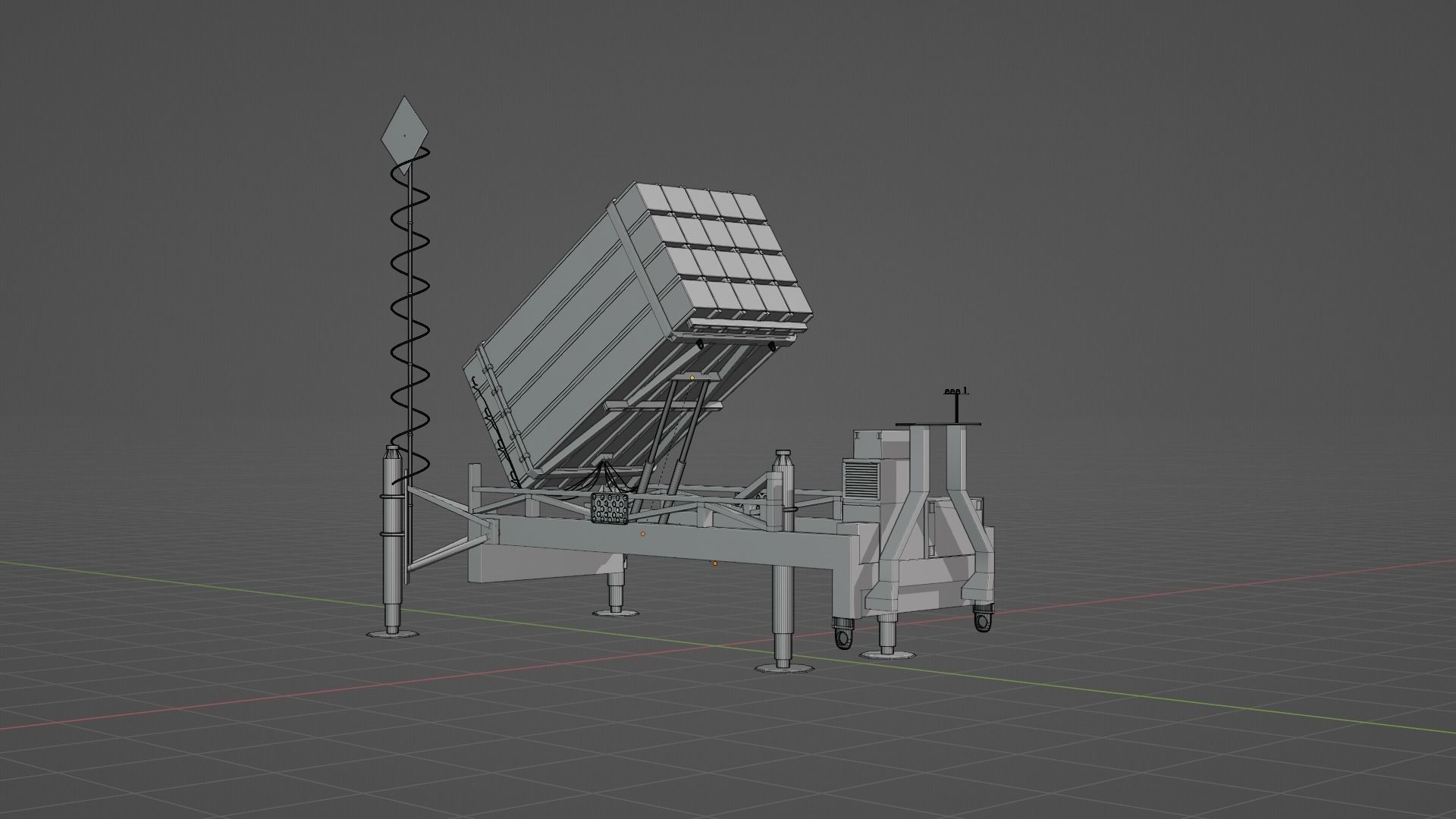 3D model Iron Dome Missile Defense System VR / AR / low-poly | CGTrader