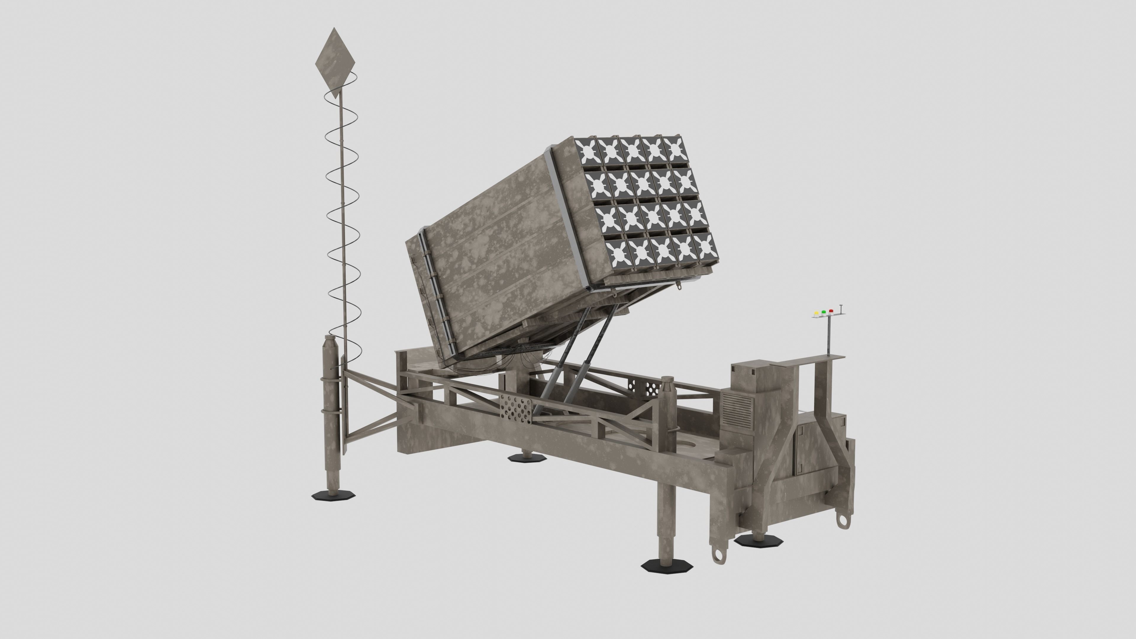 3D model Iron Dome Missile Defense System VR / AR / low-poly | CGTrader